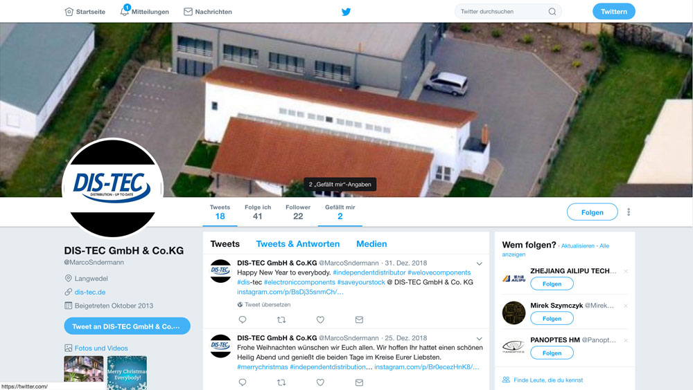 DIS-TEC – Distribution up to date